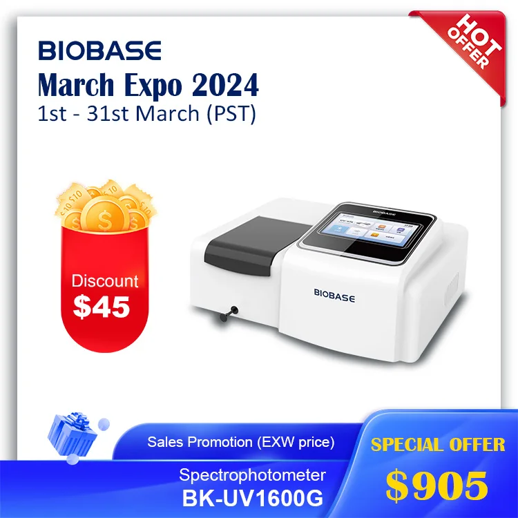 Biobase Spectrophotometer Laboratory Uv / Vis Precise Atomic Absorption ...