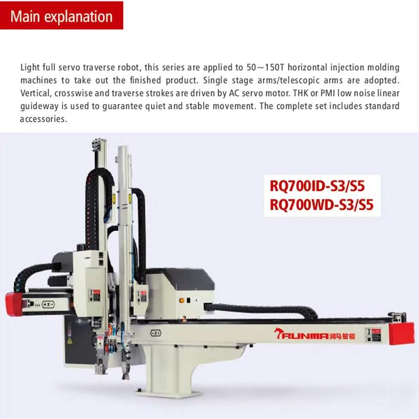 Multiaxis Cartesian Robot - Linear Gantry for Injection Molding