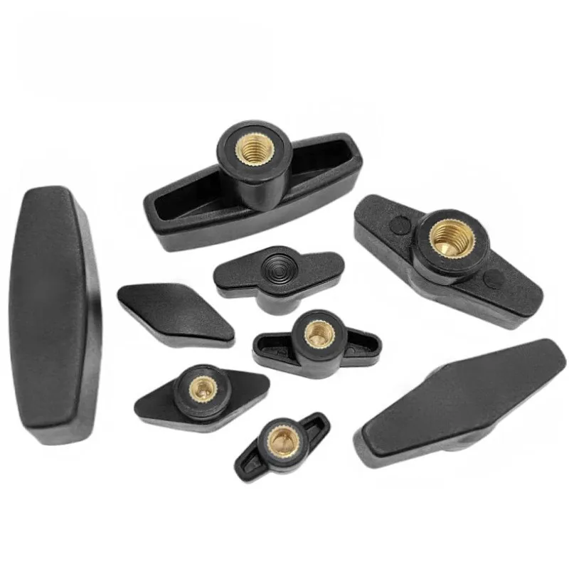 High Quality M3 M6 M8 Plastic Handle Nut Wing T Knob Nut Black Color ...