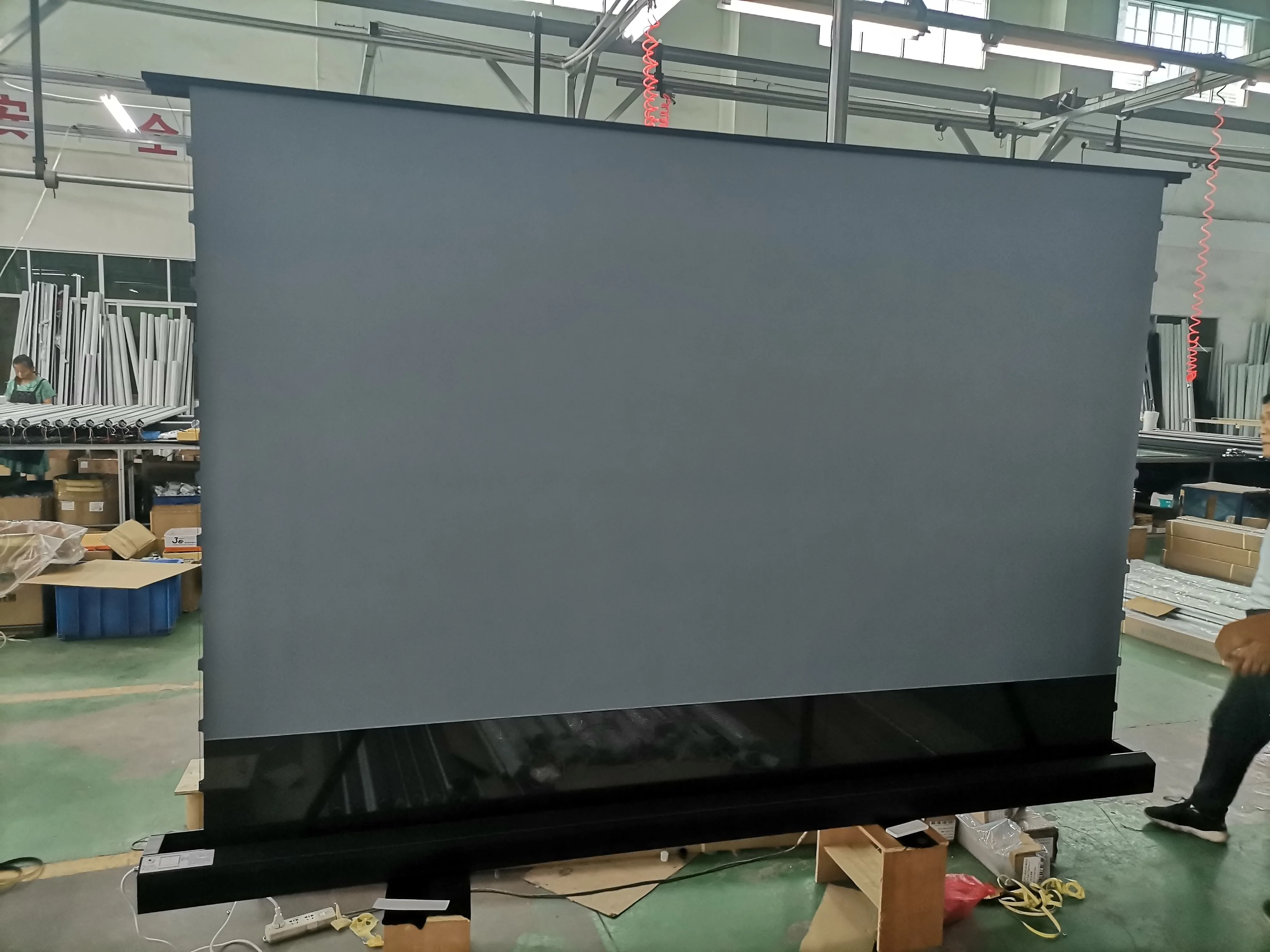 TELON 4k Projection Screen Floor Rising Projector Screen Motorized ...