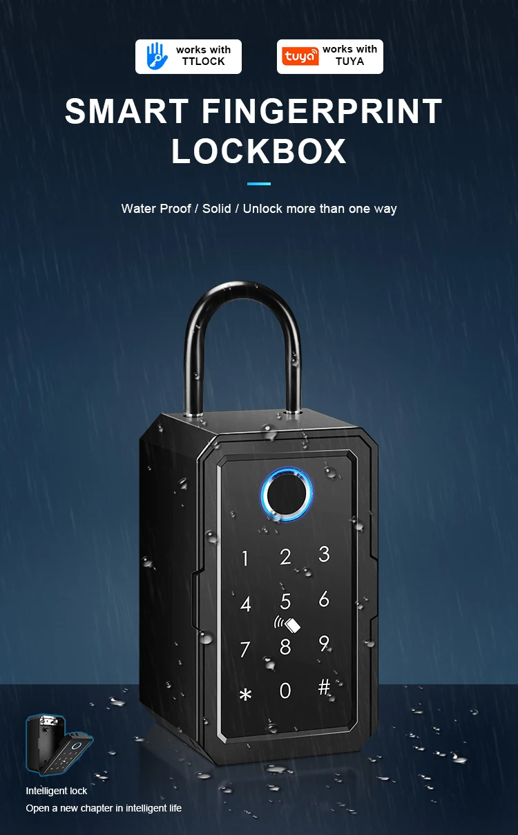 Outdoor Wall Mount Smart Key Safe Box - Secure & Convenient