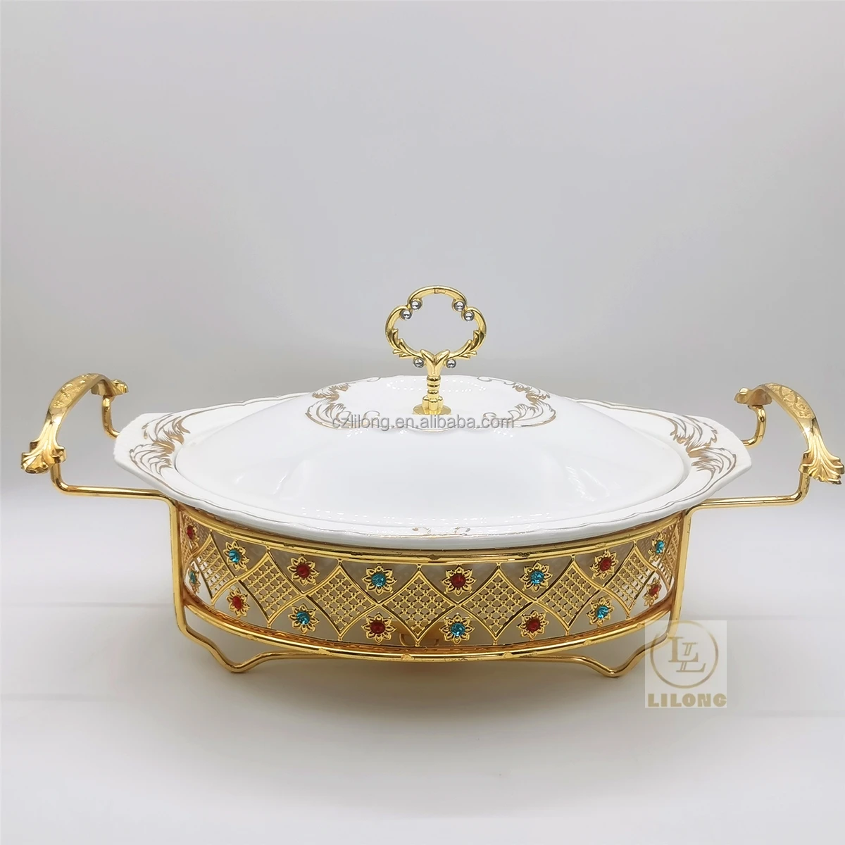 Luxury New Product Chafing Dish Buffet Set Food Warmer 1L Oval Shape ...