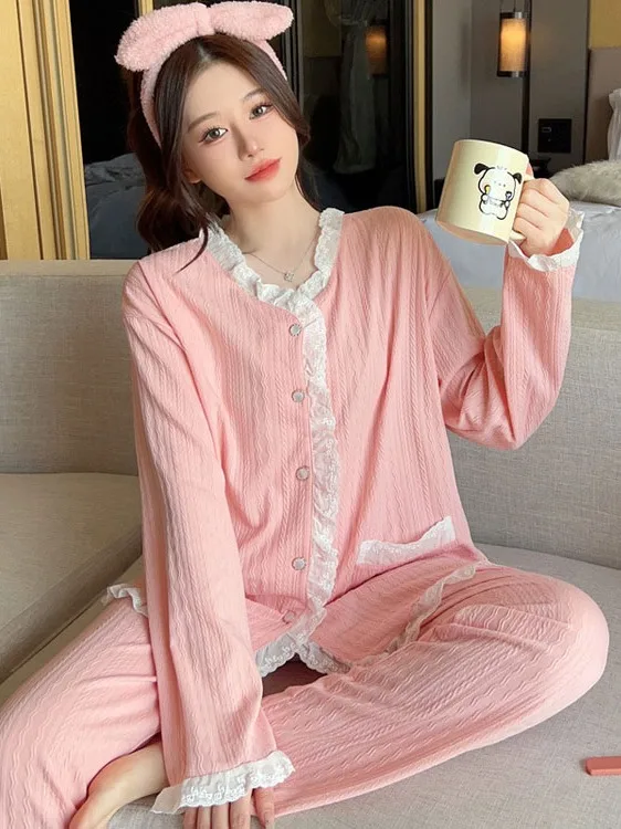 Wholesale Women Sleepwear Spring Pijama Pillama De Mujer Sweet ...