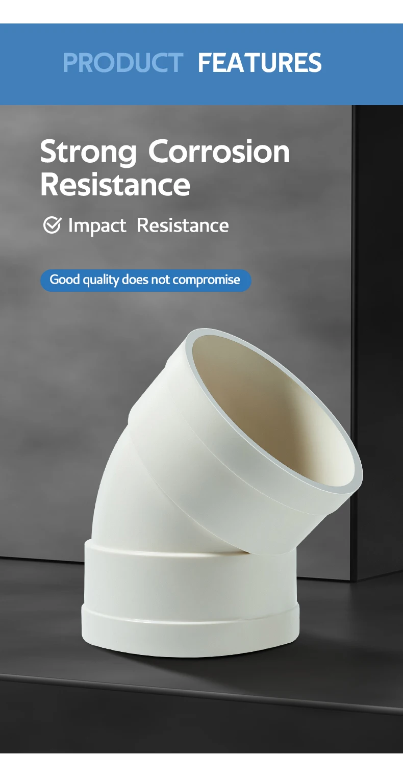 Plumbing Tube Pipe Fitting Plastic Pvc Hs Factory Manufacture 50mm ...