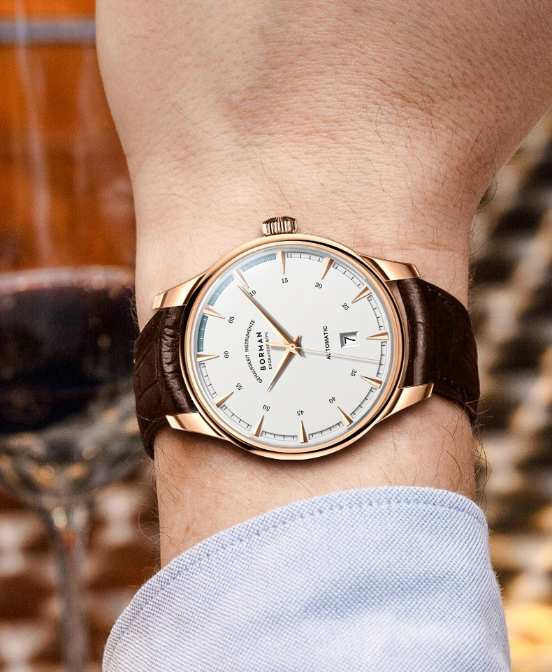 BORMAN Luxury Men's Business Wrist Watch Classic Style Waterproof ...