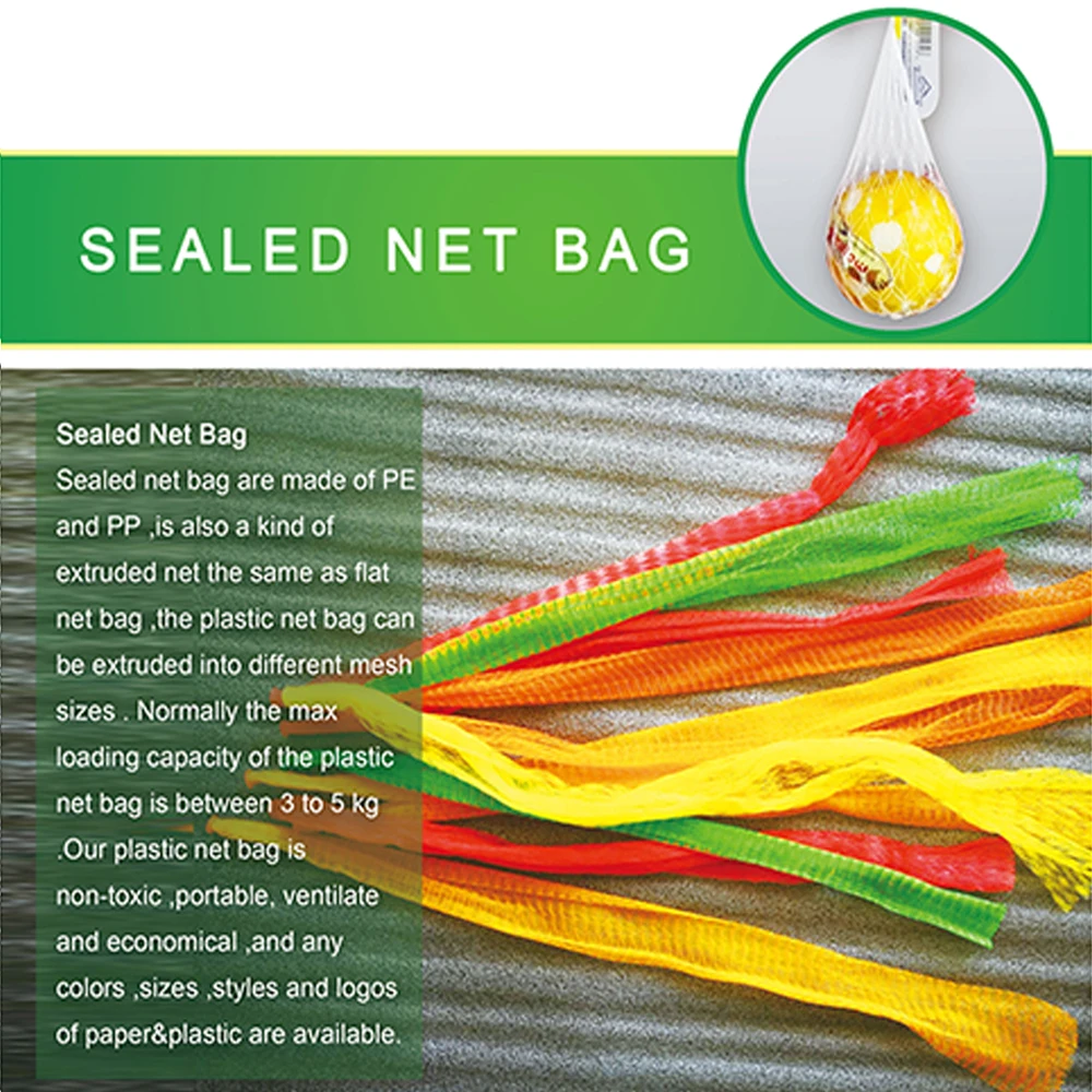 Flexible Knitted Tubular Extruded Netting Bag for Different Fruits and ...