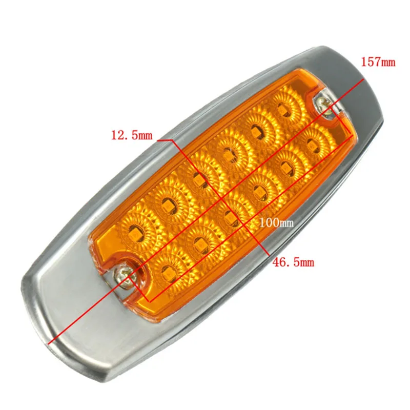 24V 12V DC Indicator Lamps - Durable LED Side Marker Lights