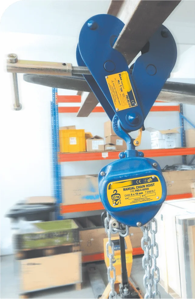 Steel Lifting I Beam Clamp For Chain Hoist With Bottom Eye 1-10t - Buy ...