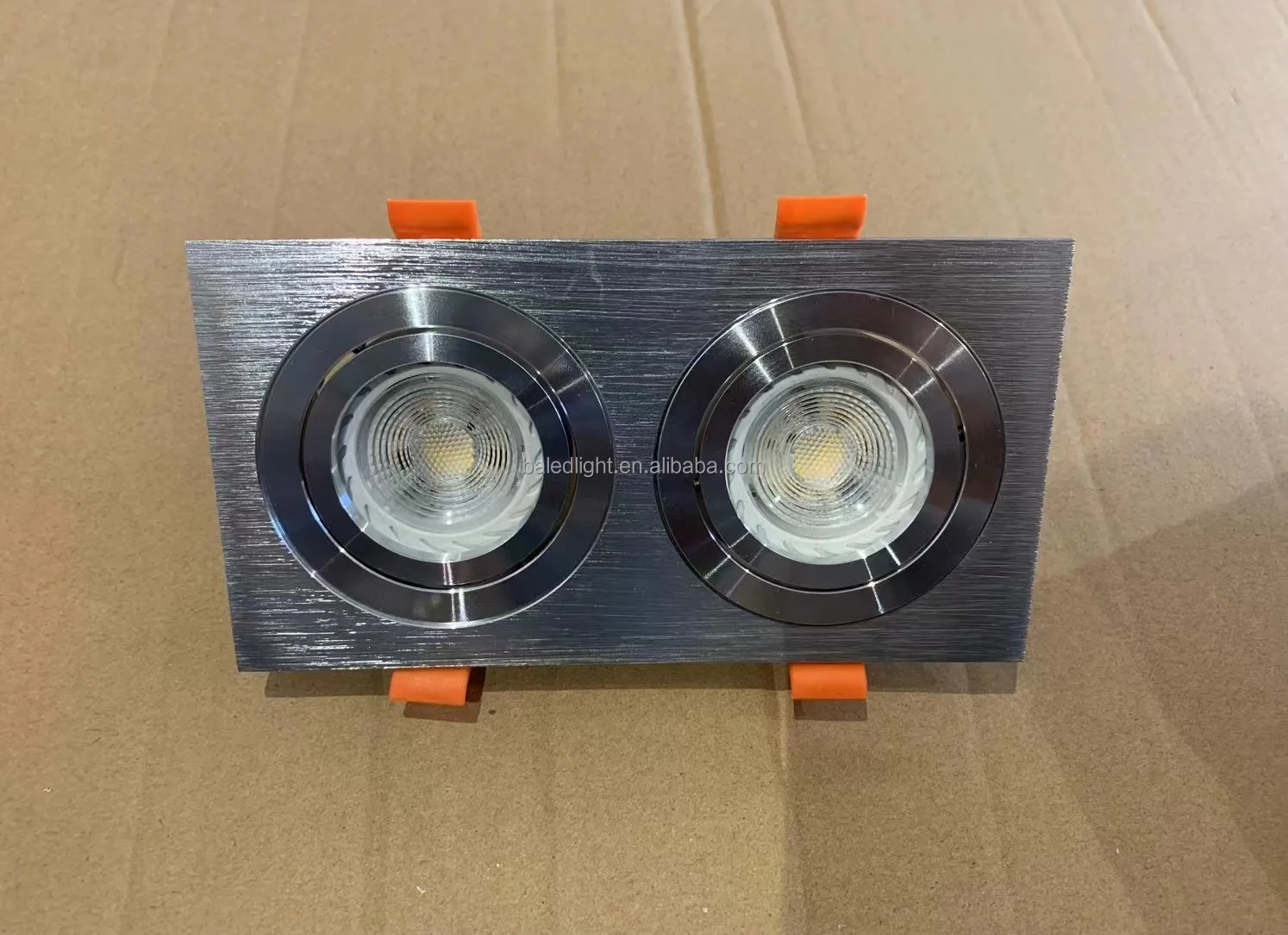 Triple Double Single Head square Recessed Cob Led Light Fitting Gu5.3 ...