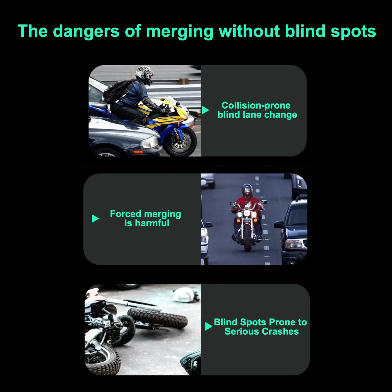 Motorcycle Blind Spot Radar Detection System 30m Range Ip67 Waterproof ...