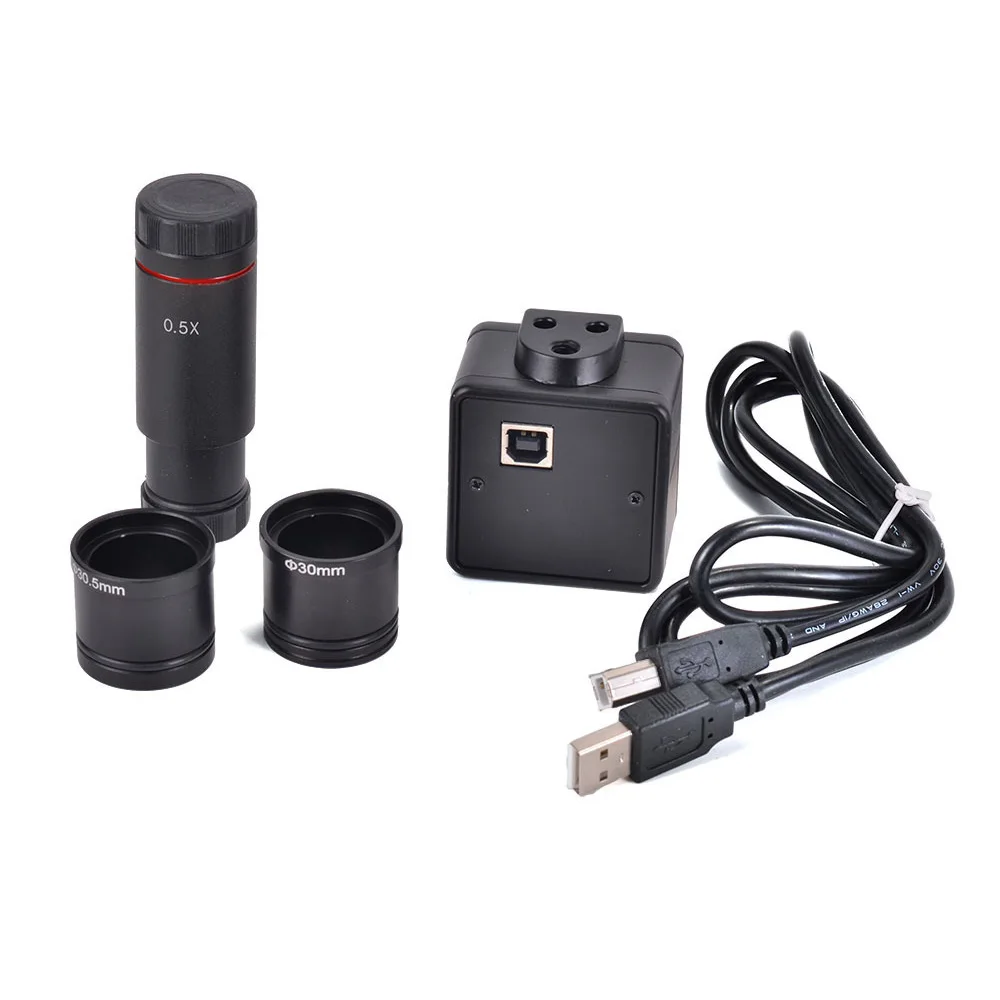 HD 5MP USB CMOS Binocular Stereo Microscope Camera