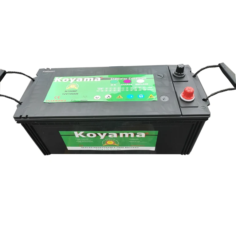 Big Car Battery 6ST-190 12V190Ah Maintenance Free Truck Battery ...
