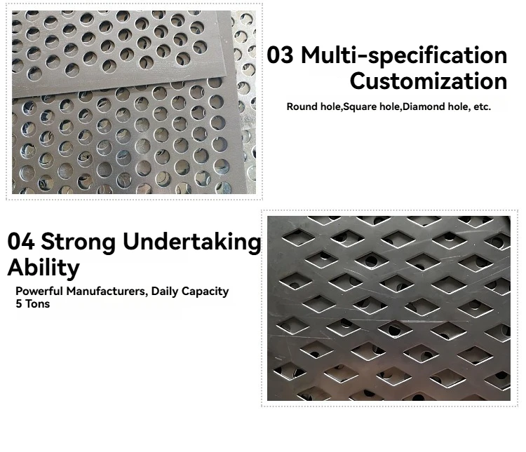 Galvanized Mild Steel Perforated Metal Mesh Sheet Custom Cut and Bended ...