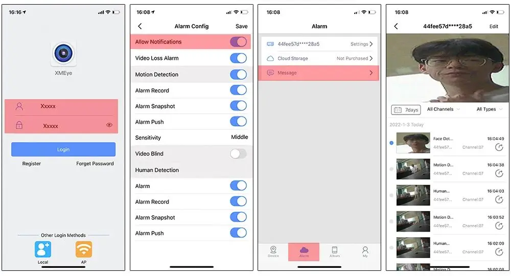 2mp 4ch Dvr Economy Xmeye Vms Xvr For Ahd Cvi Tvi Cvbs Analog And Input ...