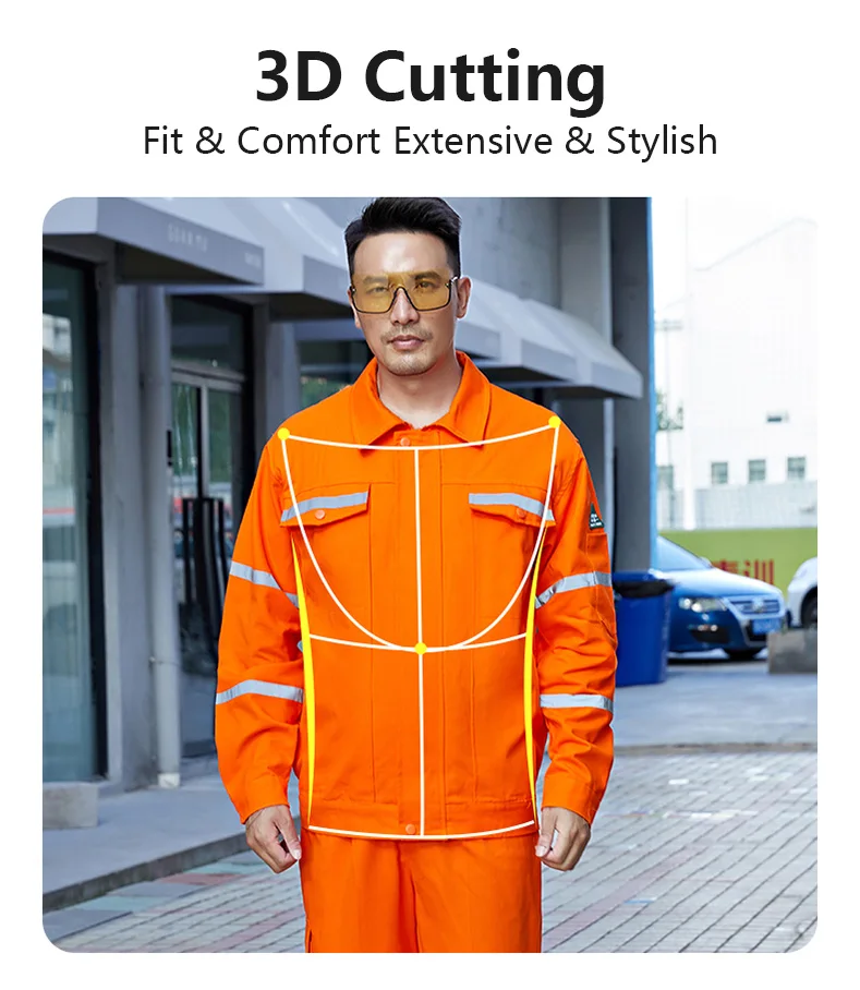 100% Cotton Mechanic Industrial Uniform Suit Construction Oil Mining ...