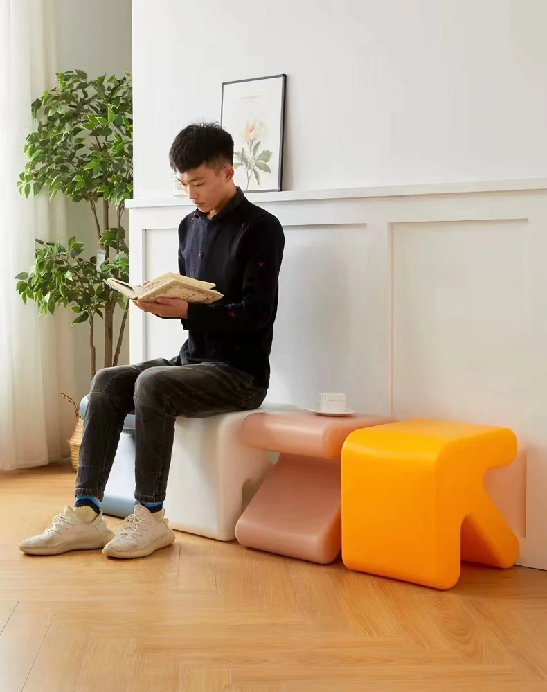 Modern Customized Children Shoe Stool Kids Plastic Arrow Chairs - Buy ...