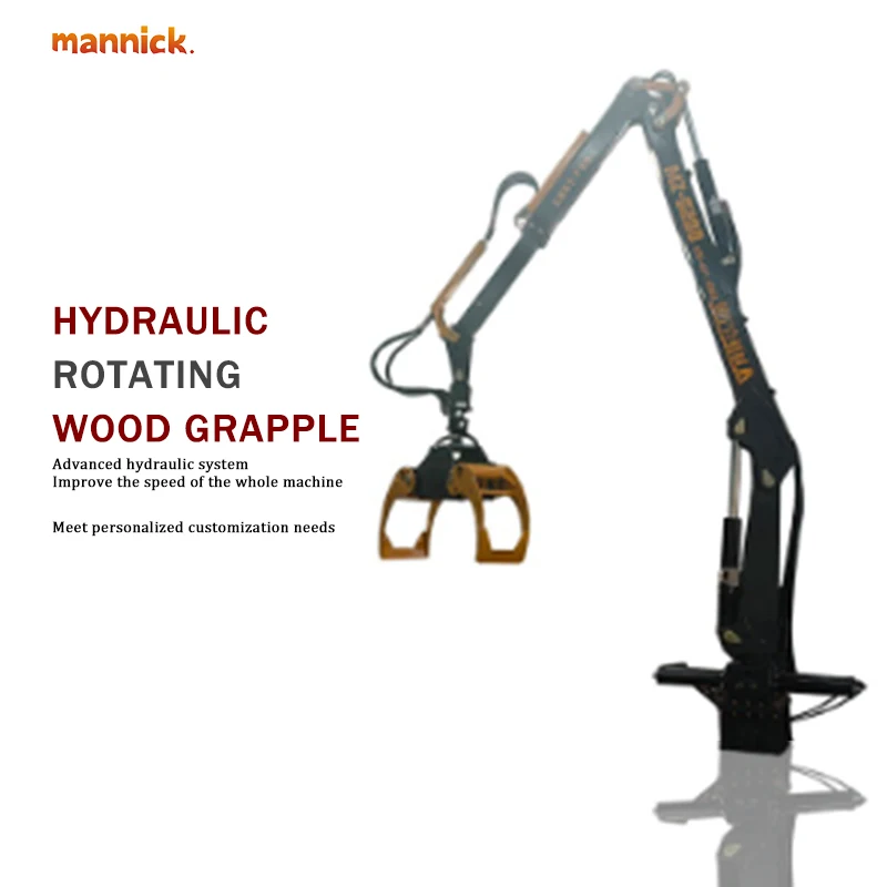 Folding Arm Grab Steel Machine Heavy Load Timber Grab Loader Hydraulic ...