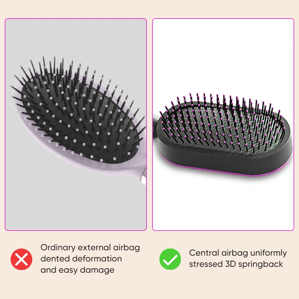 Self Cleaning Hair Brush Airbag Massage Comb Brush Shaping Comb Hair ...
