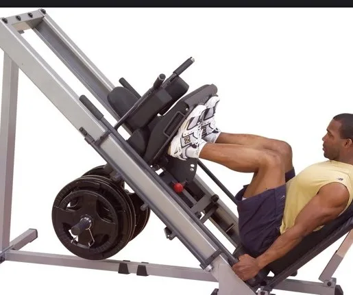 45 Degree Leg Press Plate Loaded Leg Extension Exercise Gym Equipment ...