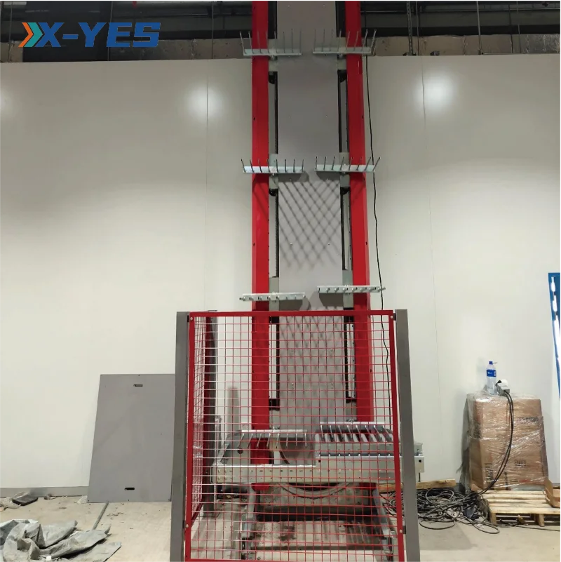 Customized Steel Continuous Vertical Conveyor Vertical Lifter Elevator ...