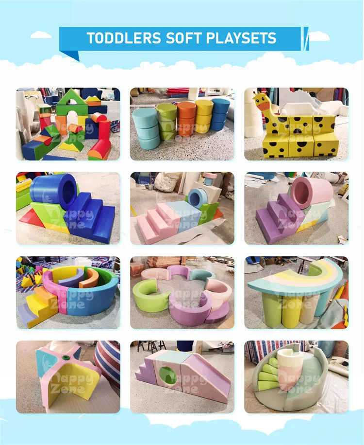 Happy Zone Soft Play Set - Dinosaur Shape Kids Climbing Toys