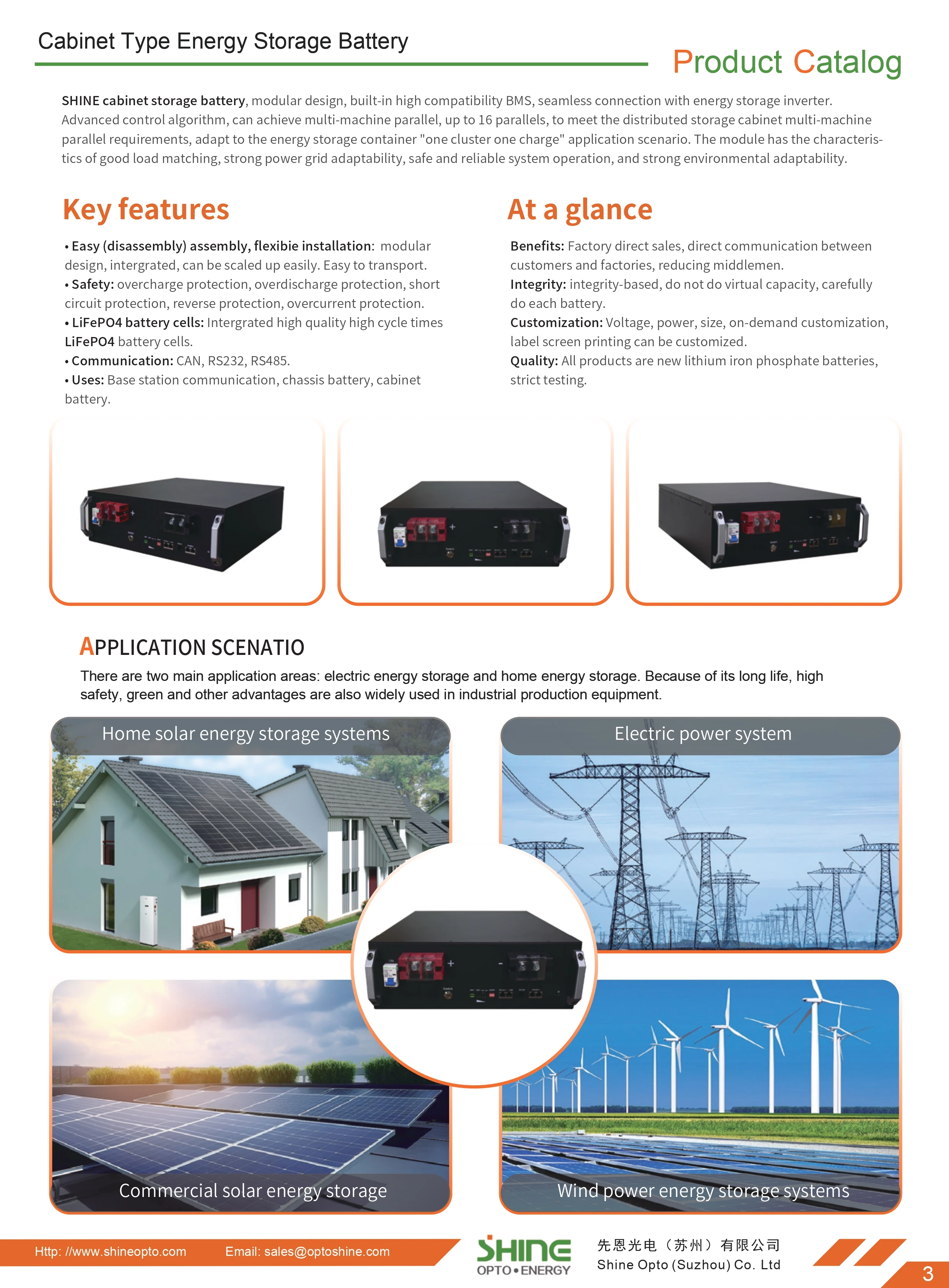 Energy Storage Battery Rack-mounted 51.2v/48v 100ah 200ah Communicator ...