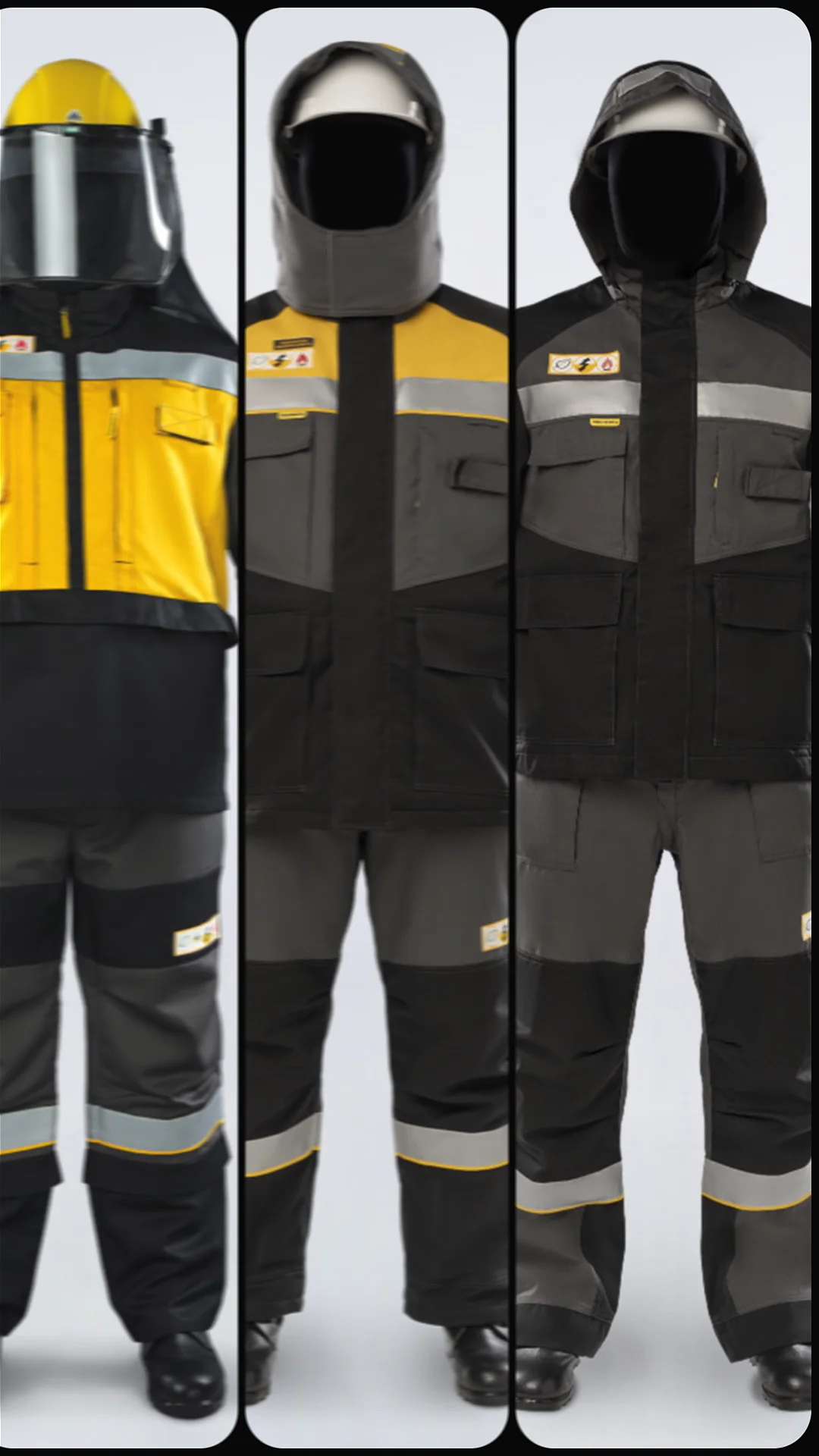 Uniform Design Safety Waterproof Fireproof Winter Work Suits Clothes ...