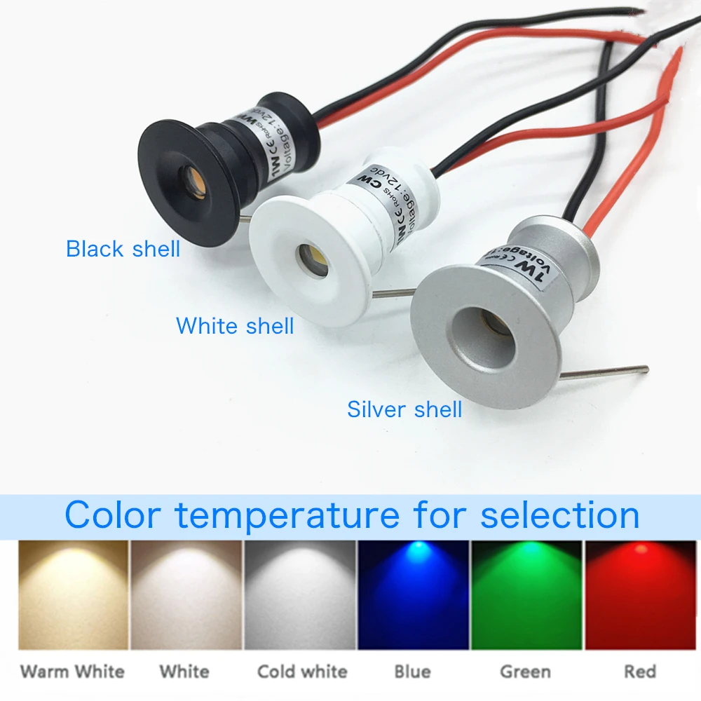 1W IP65 Mini LED Spotlight - Dimmable 12V Downlight for Kitchen ...