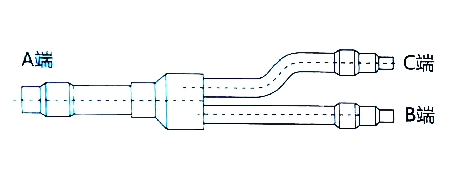 Y Branch Joint Copper Pipe for GREE VRF Air Conditioner