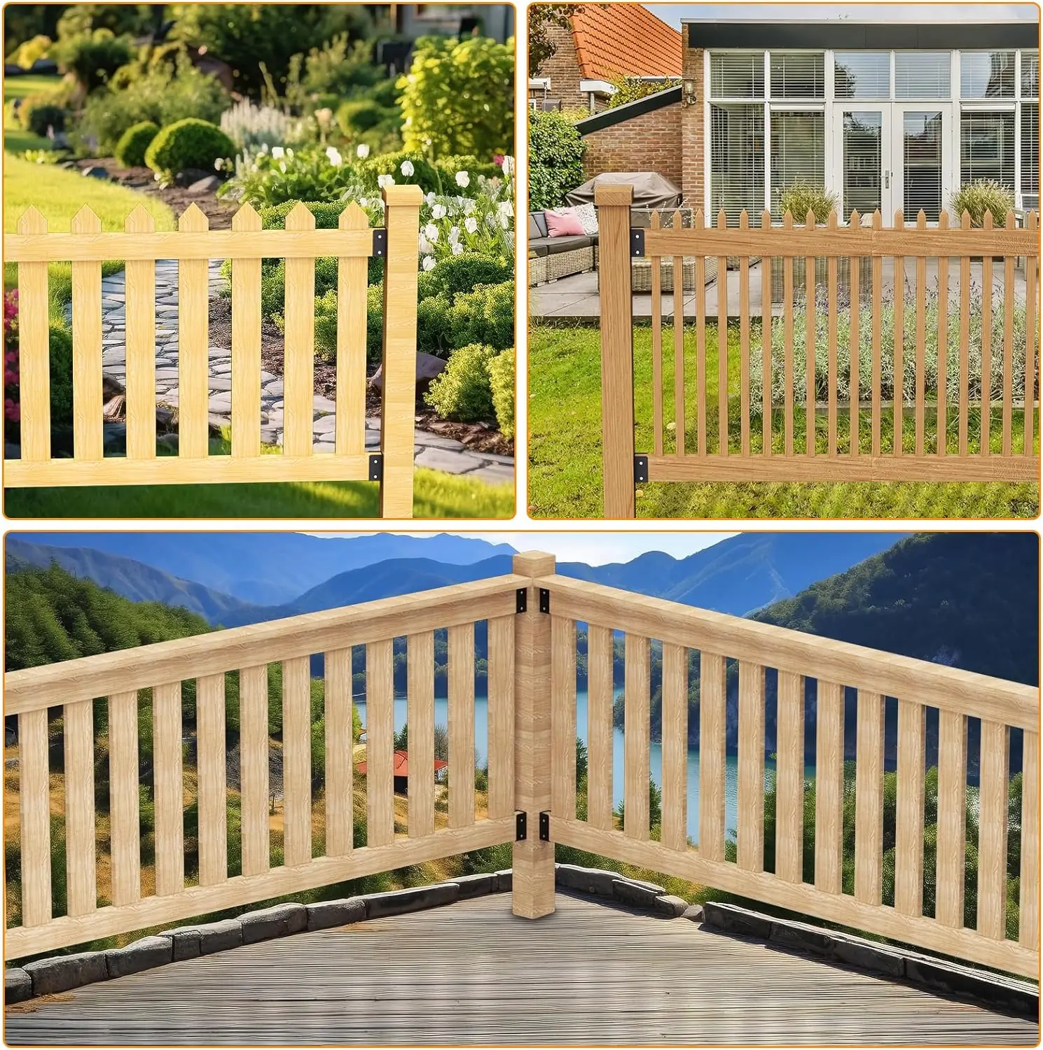 Deck Railing Brackets Steel Deck Railing Connectors for Railing Wood ...