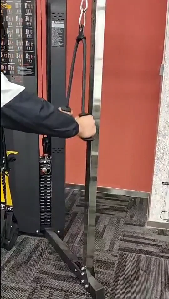 Muscle Training Cable Lat Pull Down Attachments Long Rope Tricep Rope ...