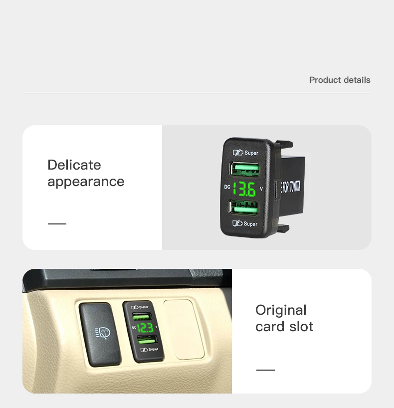 Factory Supercharger With LED Voltmeter USB Socket 12V USB Car Socket ...