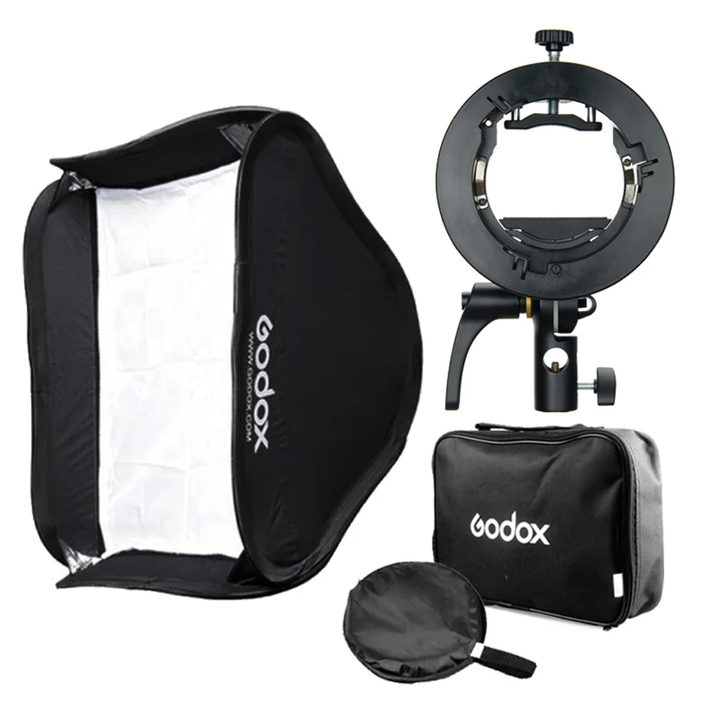 Godox 80x80cm Foldable SoftBox Speedlite Flash Softbox With S-type S2 ...