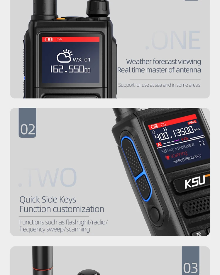 KSUN UV82D MDC Signaling Long Range Two Way Radio Ham Radio
