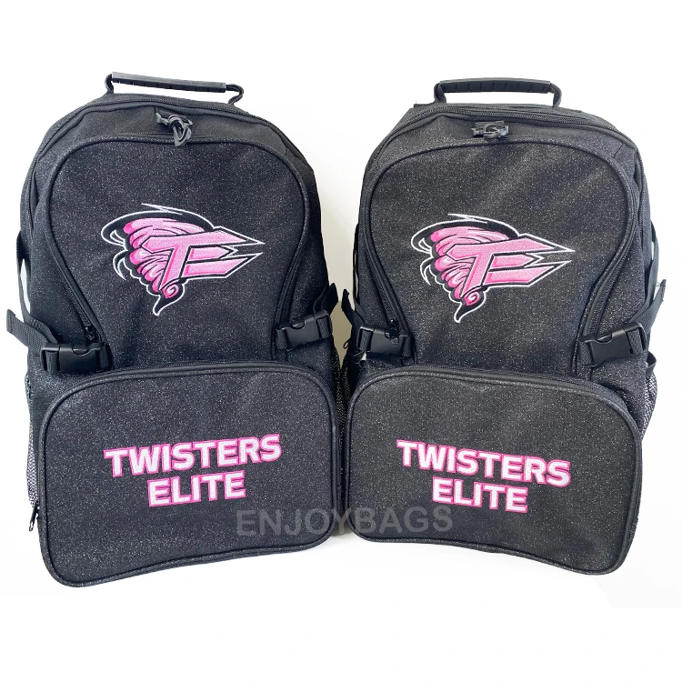 Hot Custom Logo Cheer Dance Bag Glitter Sparkle Cheerleading Backpack ...