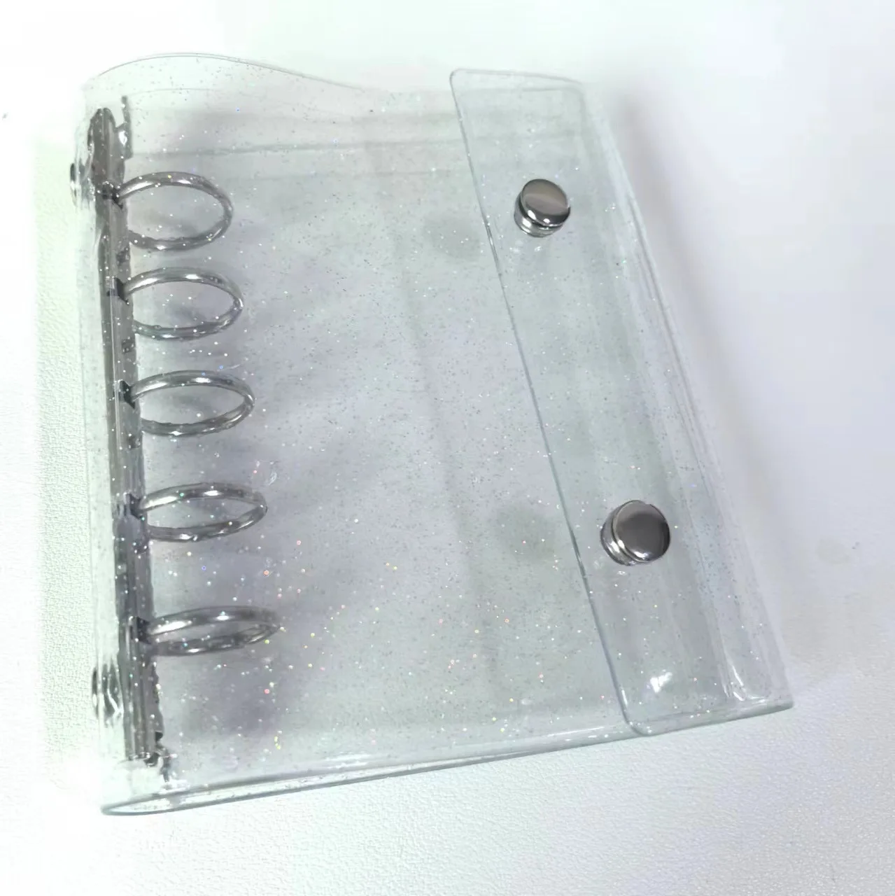 M5 New 2 Buttons Glitter Mini Budget Binder - Cute & Clear