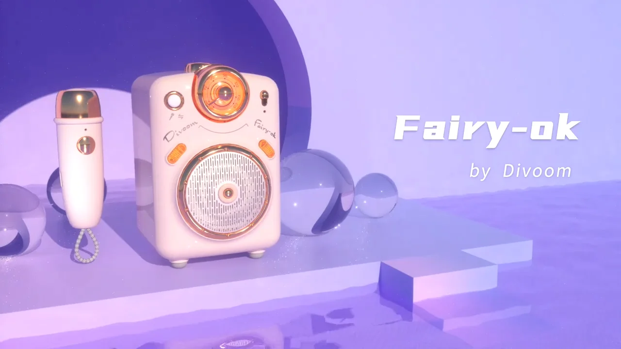 Original Divoom Fairy-ok Portable Bt Speaker With Microphone Karaoke ...