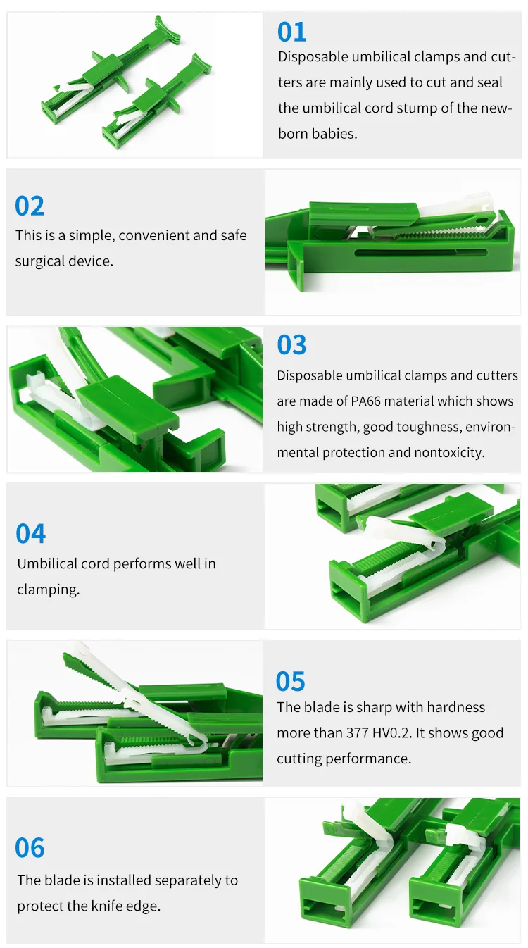 3r Sterile Medical Disposable Umbilical Clamp Umbilical Cord Clamp ...