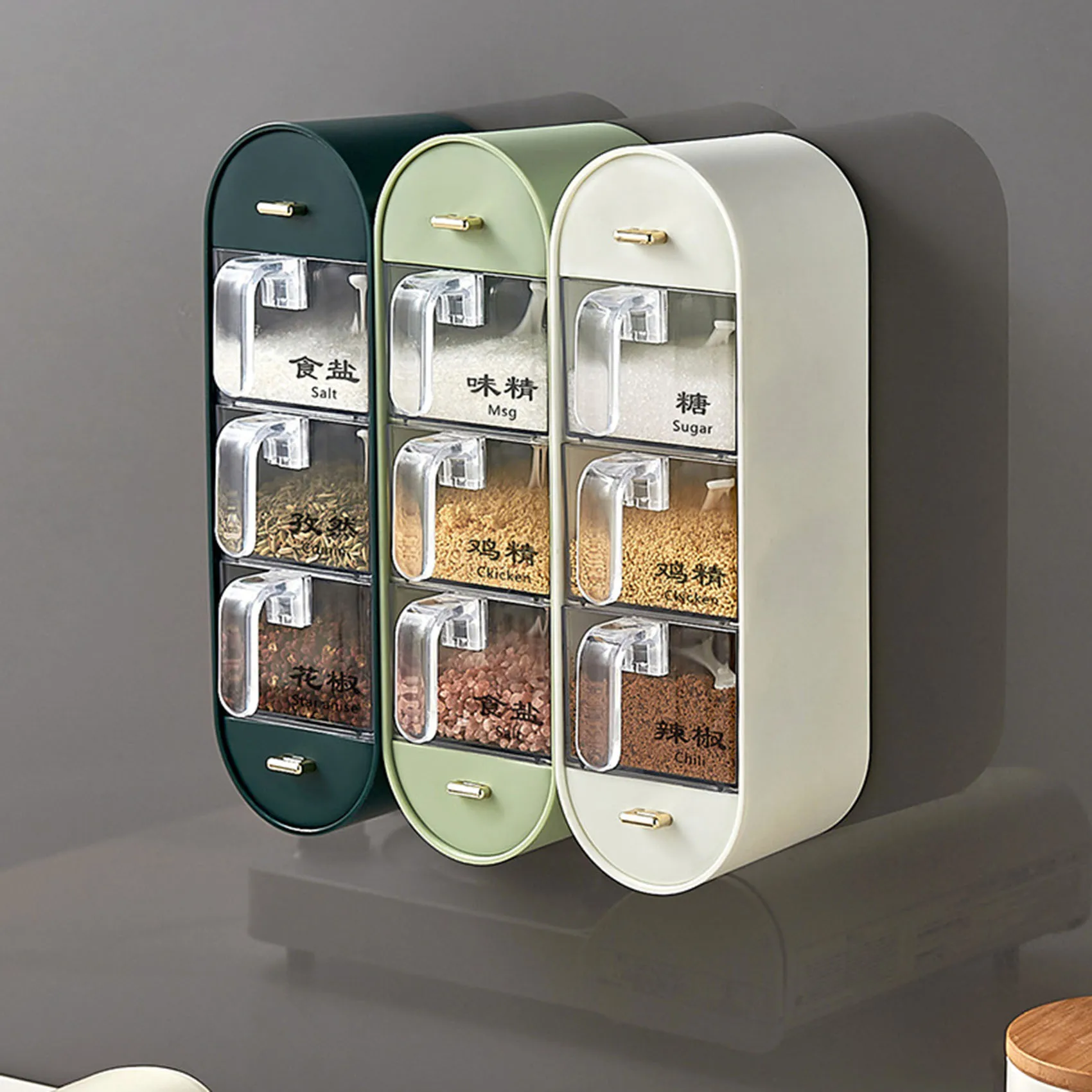 Kitchen Seasoning Storage Boxes - Sustainable & Durable