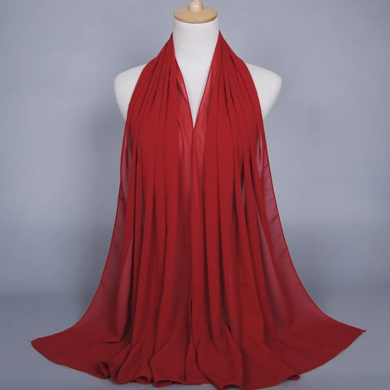 Shop Malaysia Woman Muslin Headscarf Chiffon Scarf Wholesale