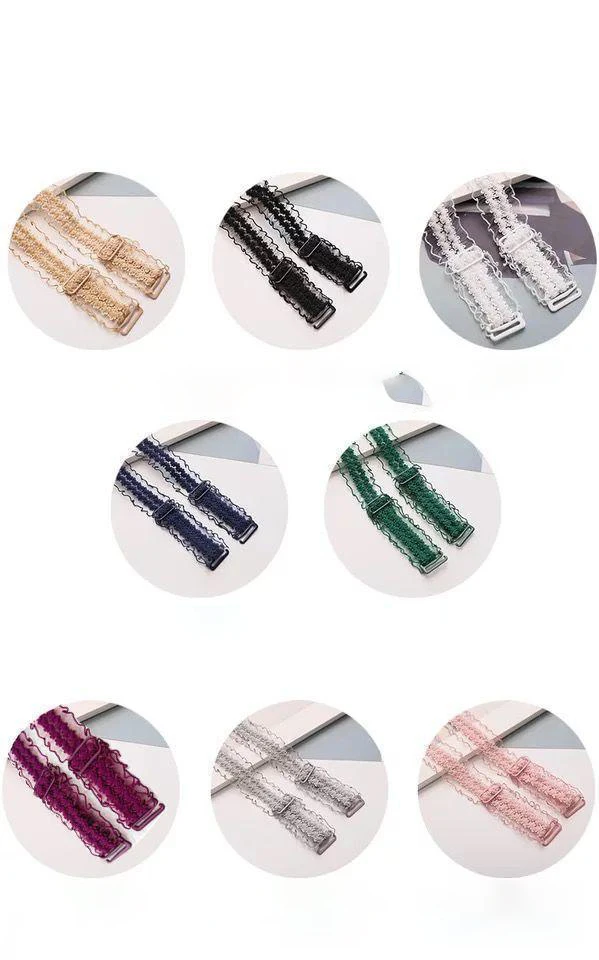 FINETOO Bra Lace Straps - Adjustable, Reusable, Fashionable