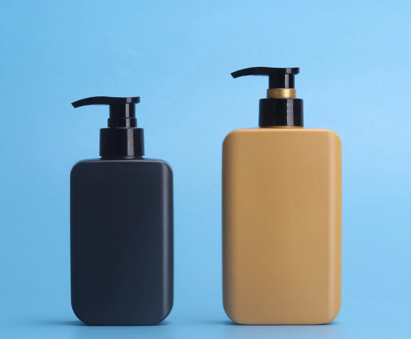 Square Pump Bottles 200ml Men's Hair Care Bottles Customized Men's ...