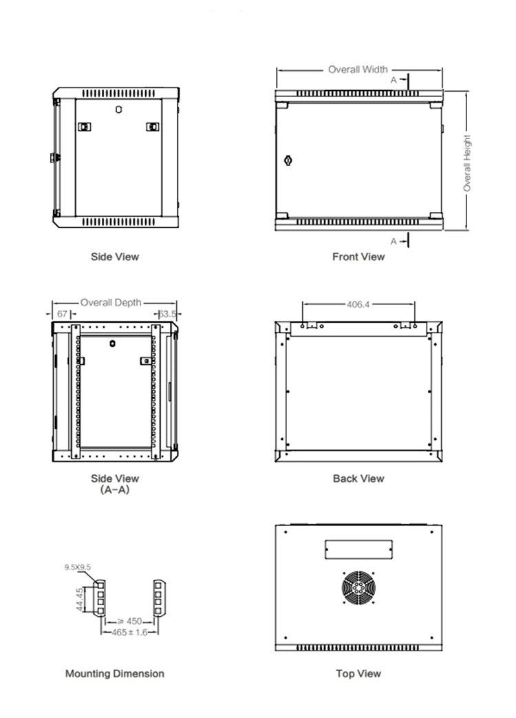 Buy Wholesale China Customized Logo 6u 9u 12u 19 Inch Data Center Mini ...