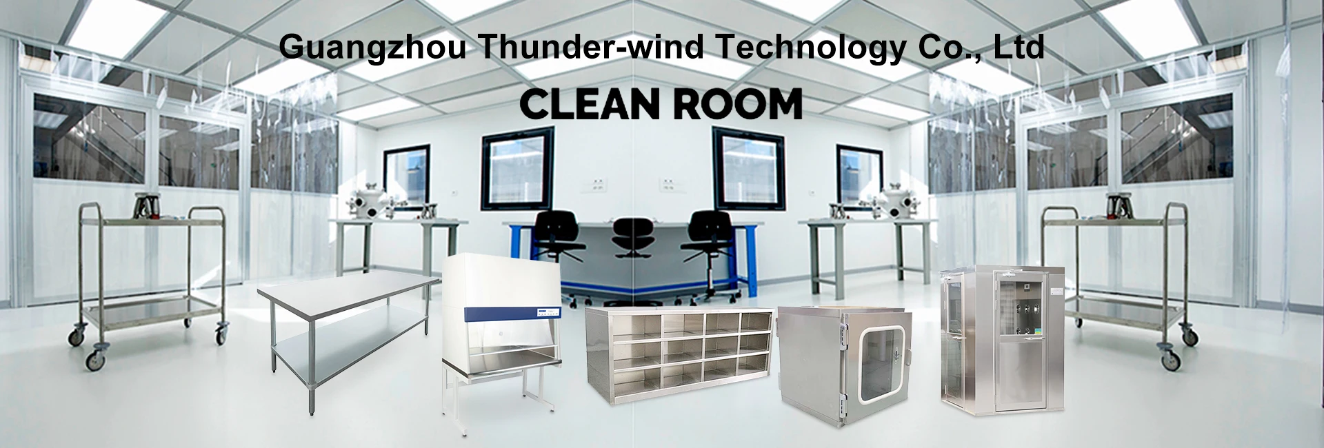 Clean Room - Iso8 Temporary Laboratory with Glass Wall Panel