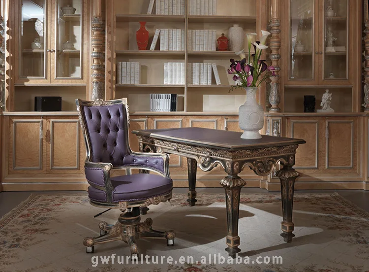 Goodwin Factory Price Solid Wood Classic Style Study Table With Chair ...