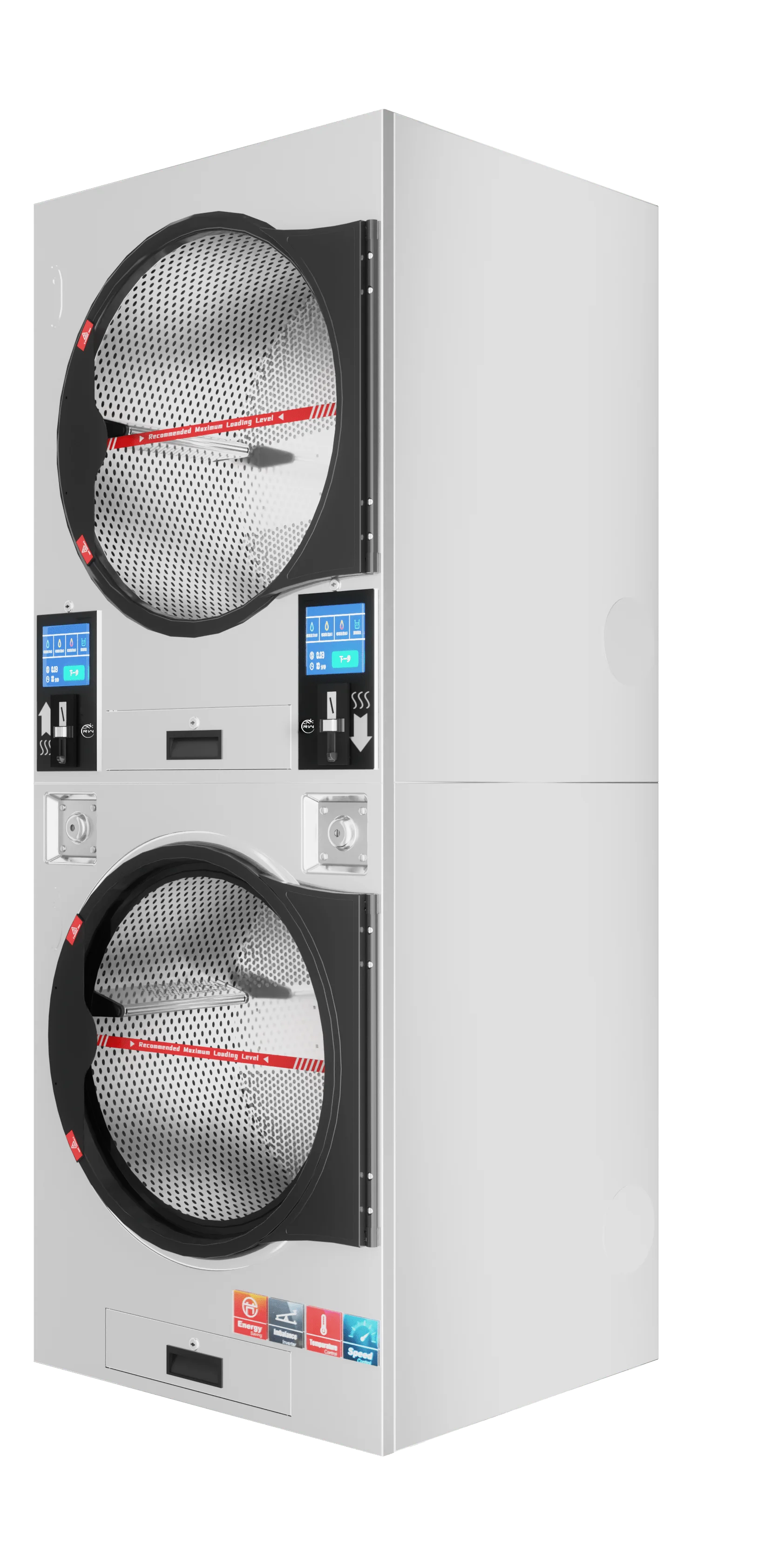 Washing Equipment - Coin/card Operated Stack Dryer for Laundromat