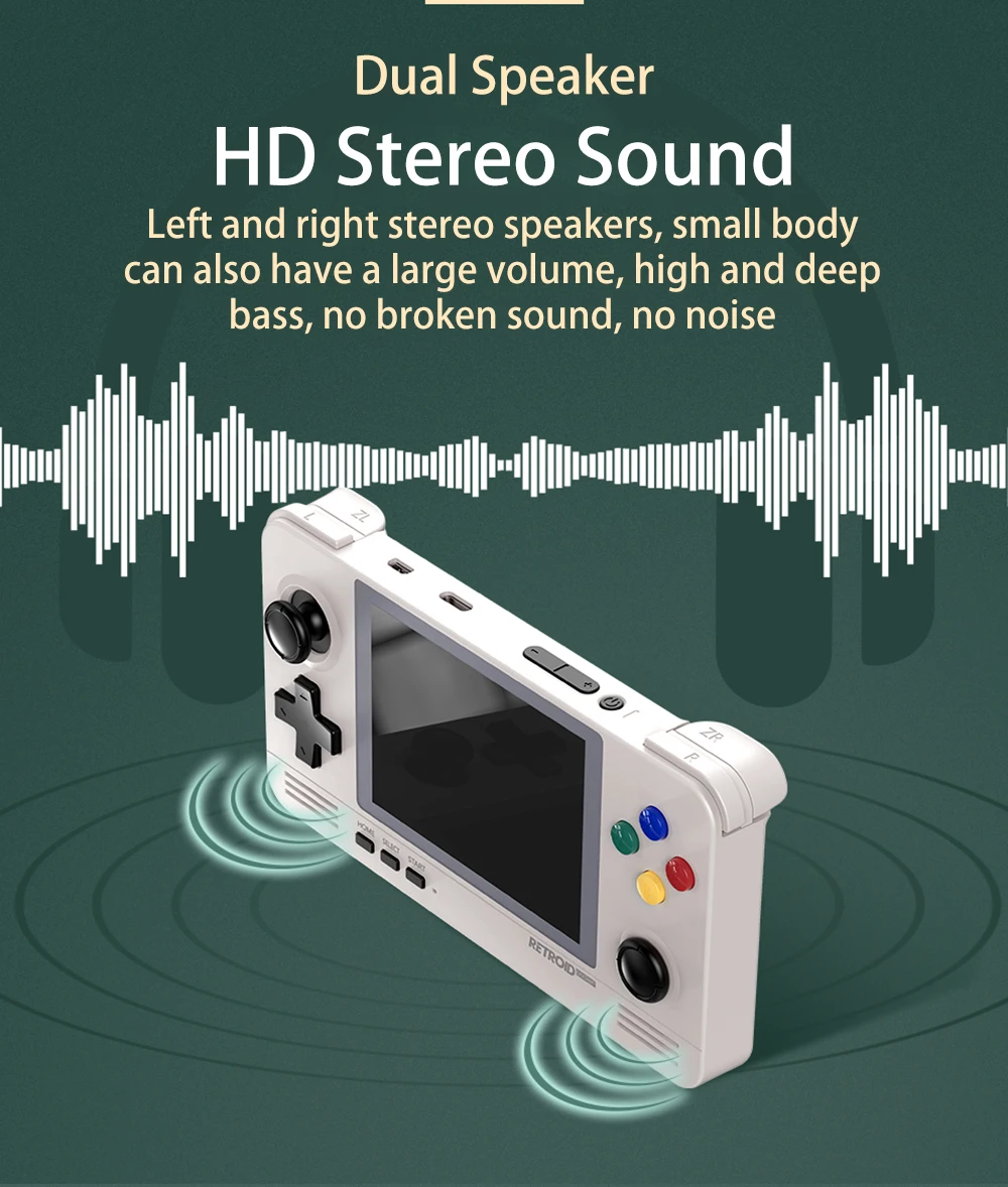 Brand New Retroid Pocket 2 Handheld Game Console 3.5 Inch Touch Screen ...