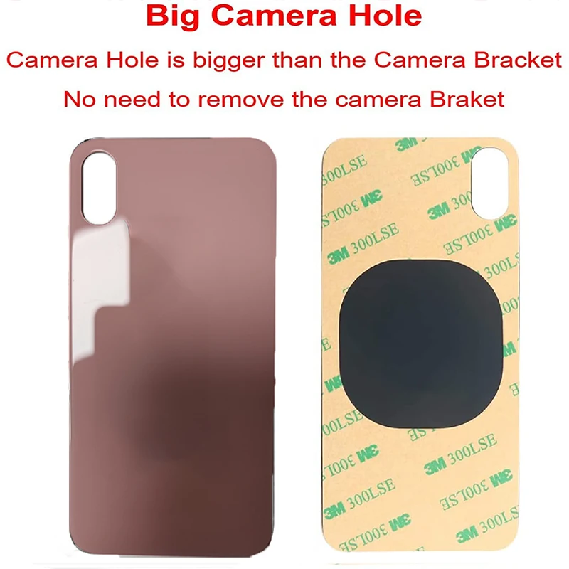 Big Hole Back Cover for Iphone 8 Original for Iphone X Rear Glass Back ...
