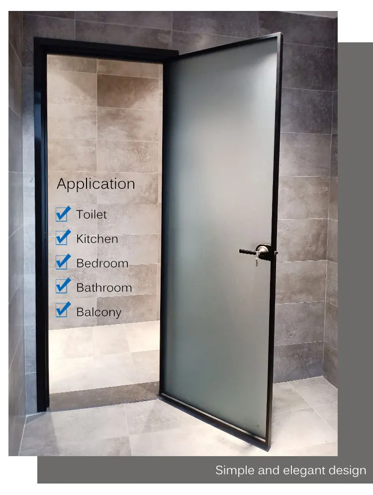 Economical Glass Casement Security Door - Modern & Soundproof