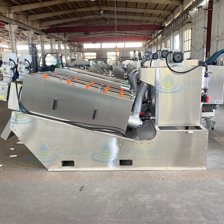 Stainless Steel Spiral Type Sludge Dewatering Sludge Dewatering Press ...
